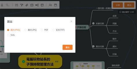 Gitmind 免費中文線上心智圖，畫漂亮心智圖匯出高解析圖檔