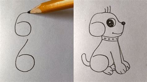 66 собачка Как легко нарисовать собаку карандашом Youtube