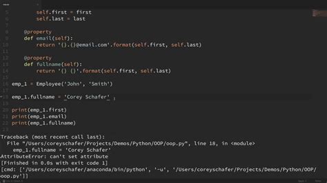 python oop tutorial 6 property decorators getters setters and