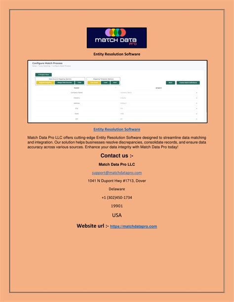 Ppt Entity Resolution Software Match Data Pro Llc Powerpoint Presentation Id14044340