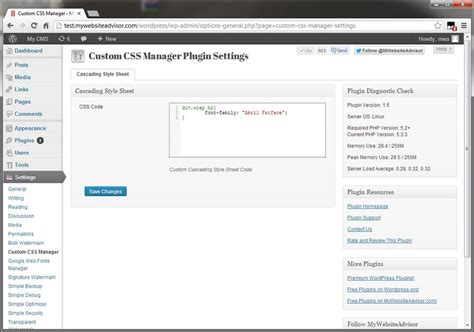 Custom Css Manager Para Wordpress Descargar