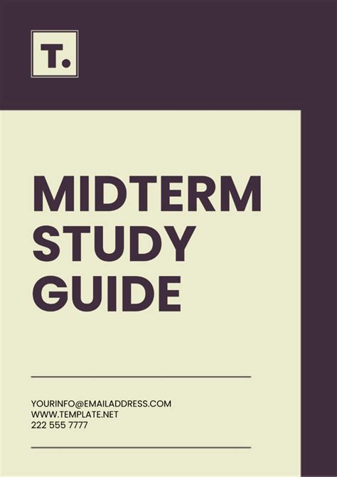 Free Study Plan Guide Templates To Edit Online And Print