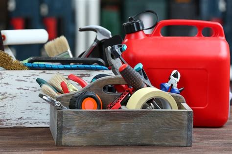 Premium Photo Set Of Tools In Workshop