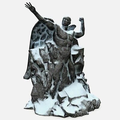 Man Statue D Model By Icekazim