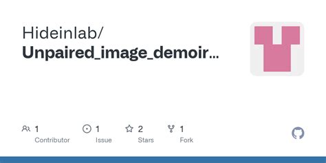 GitHub Hideinlab Unpaired Image Demoireing