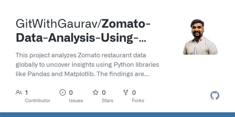 Github Gitwithgauravzomato Data Analysis Using Python And