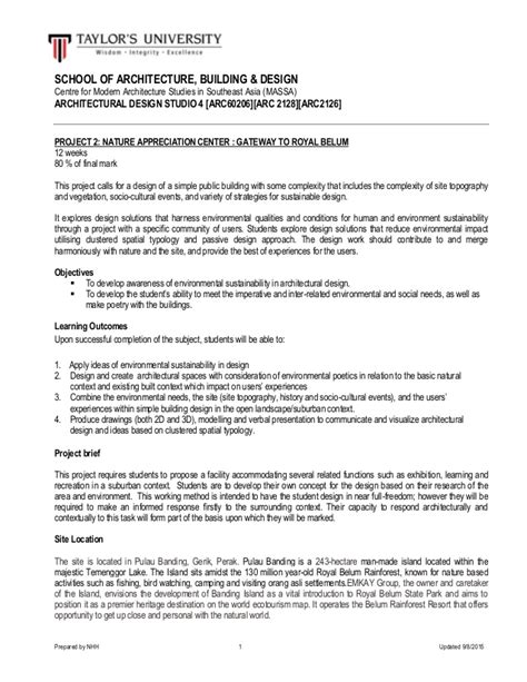 Architectural Design Brief Example What Is A Design Brief Architecture