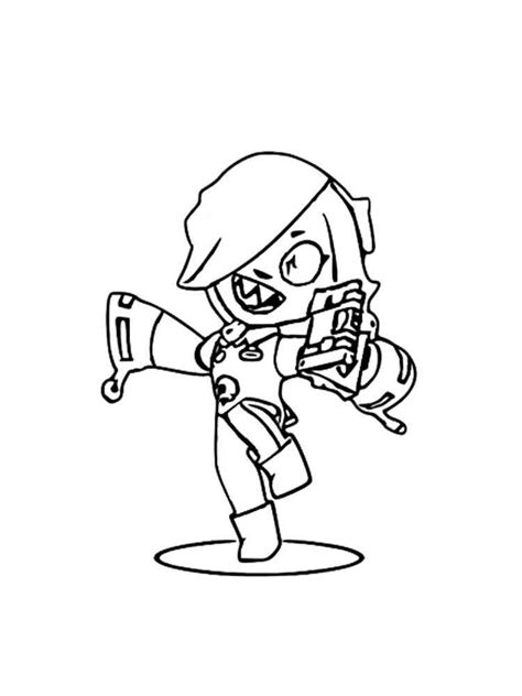 Colette Brawl Stars Coloring Page
