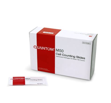 high quality and affordable quantom™m50 cell counting slides