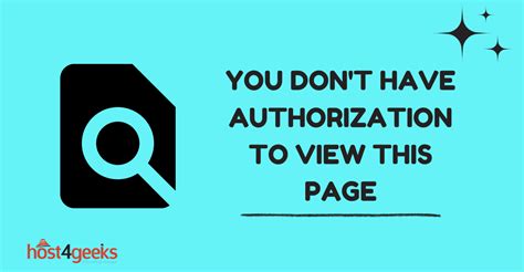 You Dont Have Authorization To View This Page