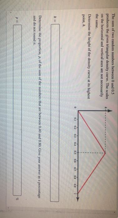 Solved The Sum Of Two Random Numbers Between 0 And 05