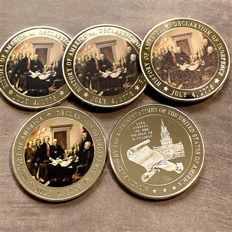 Us Declaration Of Independence Commemorative 1776 Signing Challenge