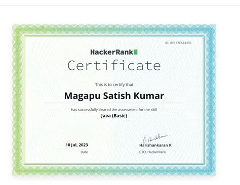 Satish Kumar Magapu On Linkedin Connections Hackerrank Java