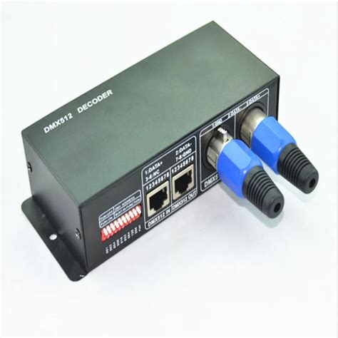 Dmx512 Dc12 24v Rgbw Dmx 512 Decoder Led Controller 4ch Rgb Led