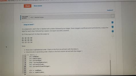 Solved Jump To Level 1in A Classroom Each Chair Is Labeled