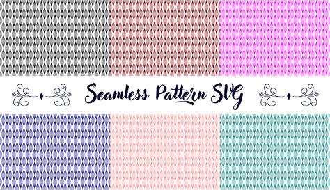 Geometric Seamless Pattern Svg SET Graphic By Aneisspiaf Creative Fabrica