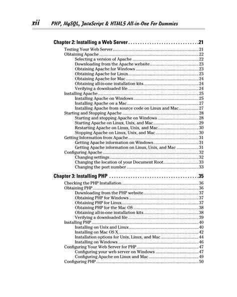 PHP MySQL JavaScript HTML All In One For Dummies E Books Max