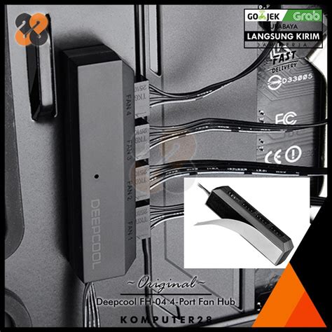 jual deepcool fh 04 4 port fan hub compatible for 3pins and 4pins