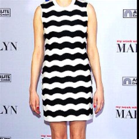Squiggles Michelle Williams Zig Zag Dress Kenzo Dress