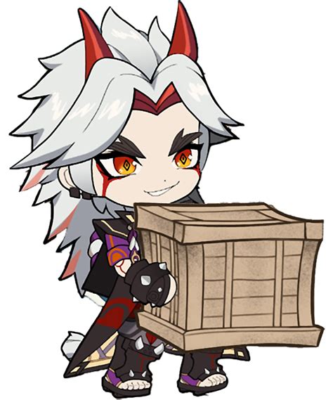 Super Power Top Boss Genshin Impact Arataki Itto Chibi Cute Ts