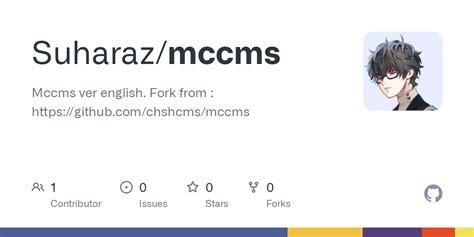 Github Suharaz Mccms Mccms Ver English Fork From Chshcms Mccms