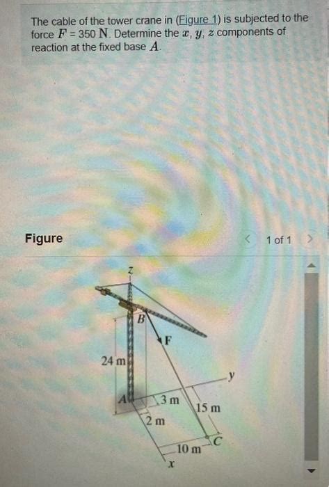 Solved Part Awhat Is The Reaction Component Axpart B What