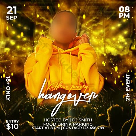 나이트 클럽 Dj 파티 전단지 포스터 템플릿 Png Psd 무료 다운로드 Pikbest