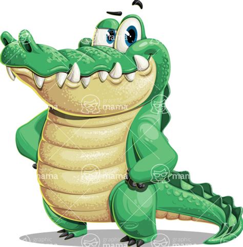 Gator Cartoon Vector Character Normal Graphicmama