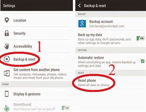 Hard Reset HTC One X Restart Or Factory Reset Device Boom
