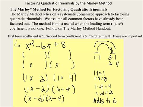 Factoring Quadratics Part 2 Of Skill24 Ppt