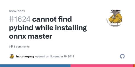 Cannot Find Pybind While Installing Onnx Master · Issue 1624 · Onnx
