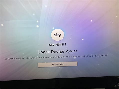 Answered On Screen Error Message ‘check Device Power Sky Community