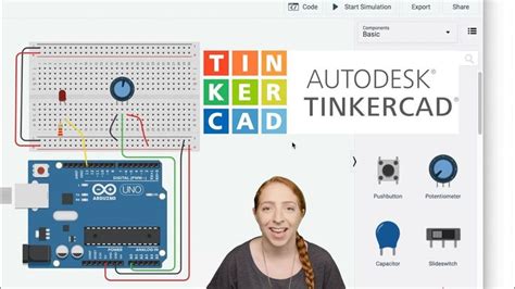 Potentiometer Analog Input With Arduino In Tinkercad Arduino Simple Circuit Arduino Projects