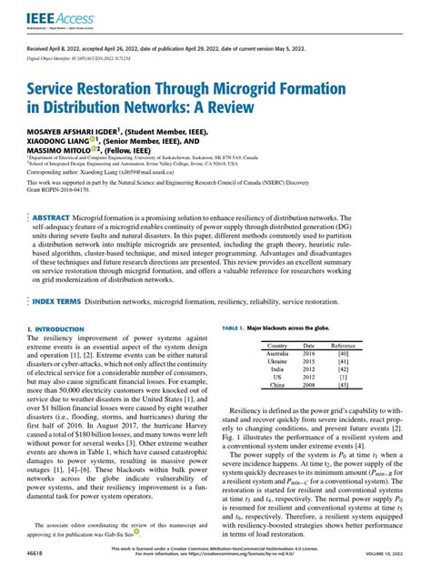Service Restoration Through Microgrid Formation In Distribution