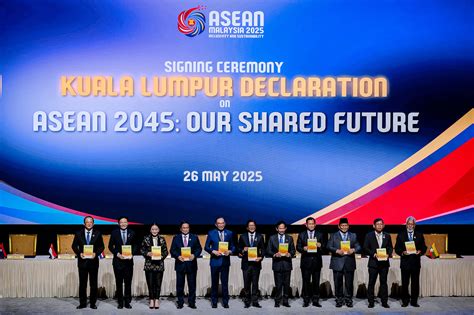 အာဆီယံ ထိပ်သီးအစည်းအဝေးမှ အာဆီယံအသိုက်အဝန်း မျှော်မှန်းချက် ၂၀၄၅ ကို အတည်ပြုပြီး ကွာလာလမ်ပူက