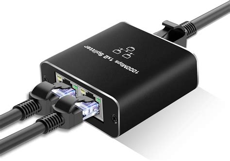 Rj45 Ethernet Splitter 1 To 2 Out Newcare 1000mbps Network