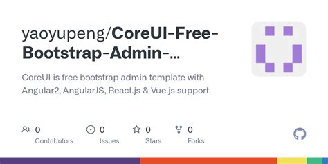 Github Yaoyupengcoreui Free Bootstrap Admin Template Coreui Is Free Bootstrap Admin Template