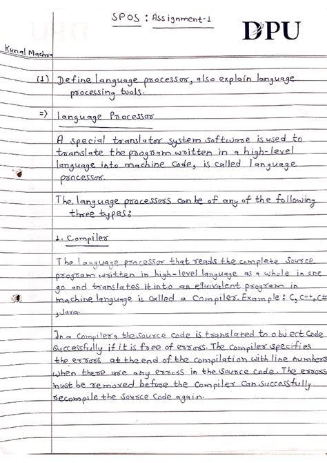 Spos1 This Is A Assignment System Programming And Operating System