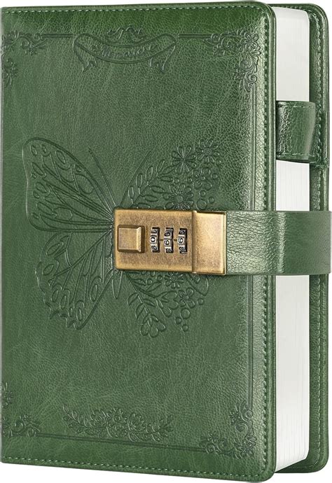 Diary With Lock Journal For Women Girls Vintage Lock Journal Refillable Personal Locking