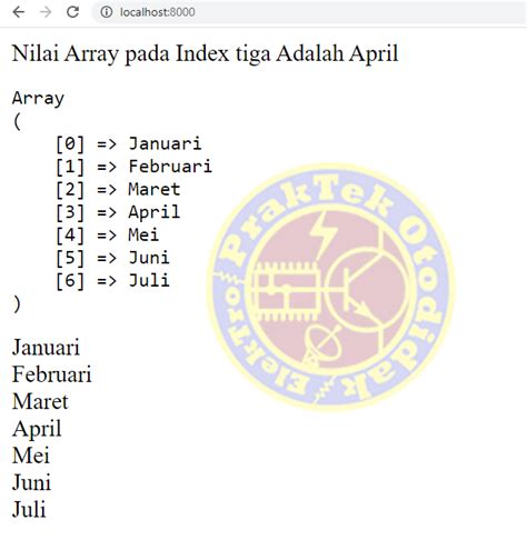 Belajar PHP Struktur Dan Fungsi Array Pada PHP