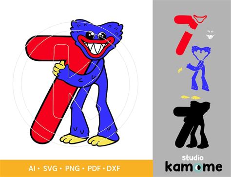 Huggy Wuggy Svg Huggy Wuggy Th Cut File Huggy Wuggy Cricut Etsy India