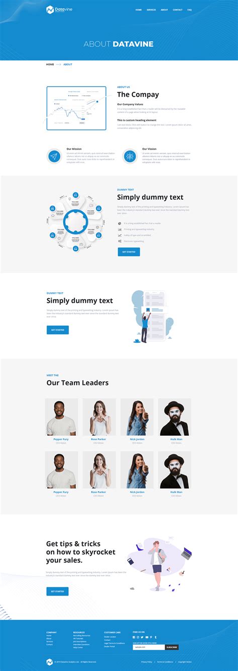 Data Analysis Website Design On Behance