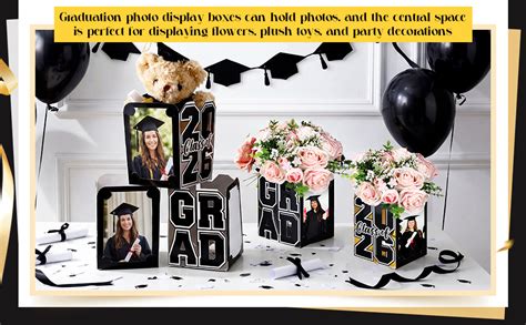 Youyole 12 Pcs 2026 Graduation Photo Box Centerpieces For