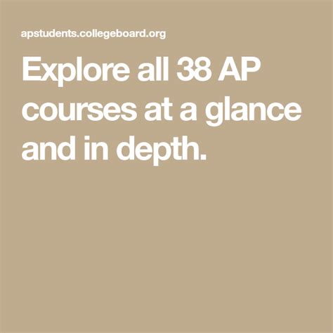 Explore All 38 AP Courses At A Glance And In Depth Ap Courses Application Of Differentiation