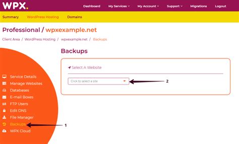 WPX Automatic Backups How Can I Restore My Website WPX Net