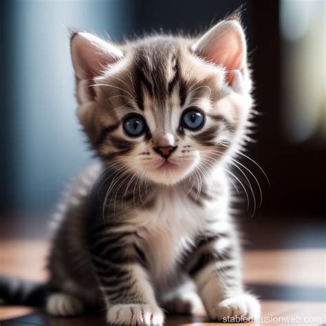 Adorable Kitten Stable Diffusion Online
