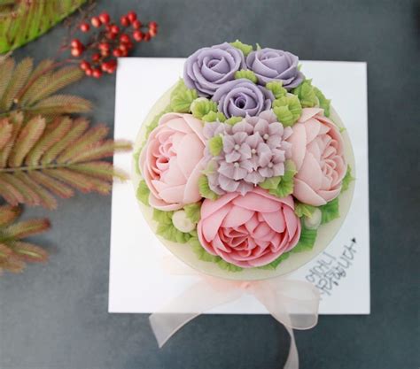 Recipe Of My Life 어머니 사랑합니다 Happybirthday 1호 기본 앙금플라워떡케익