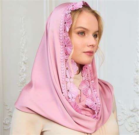 Снуд шифон с кружевом с заколкой клипсой гребень 100 х 50 см цена