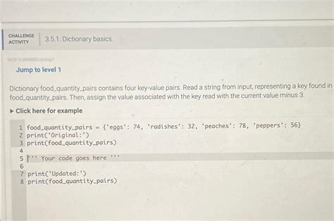solved challengeactivity3 5 1 dictionary