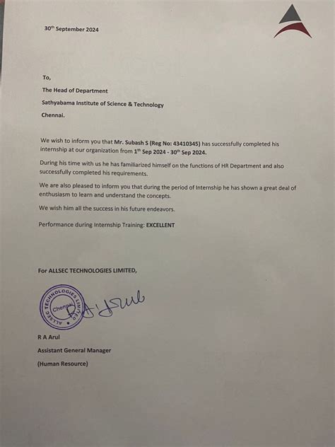 Subash S On Linkedin Allsec Technologies Ltd Ive Successfully Completed My Inter I Had A